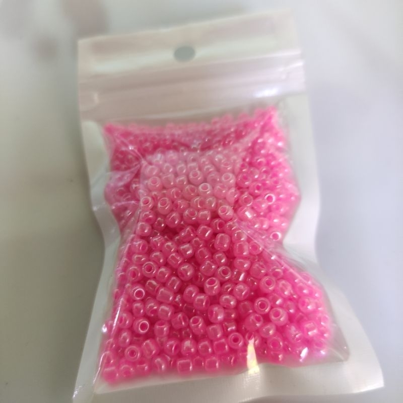 Jual manik kaca 8/0 / mote kaca / beads /manik pasir 8/0 | Shopee Indonesia