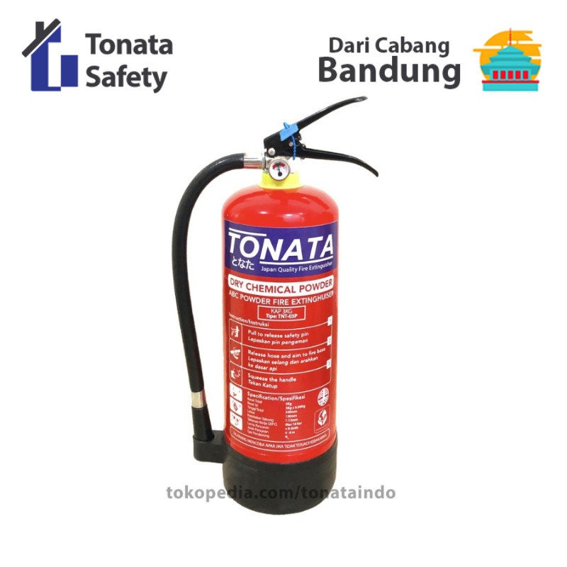 Jual APAR 3KG TONATA / ABC Powder / Set Komplit Alas | Shopee Indonesia