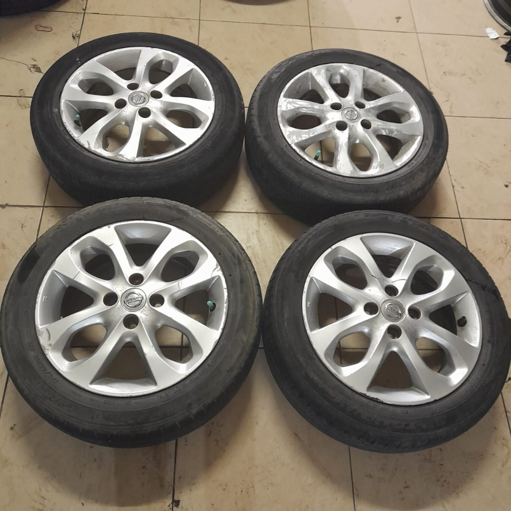Jual VELG MOBIL MURAH STANDAR MARCH RING 15 4X100 SILVER + 175/60 185/ ...