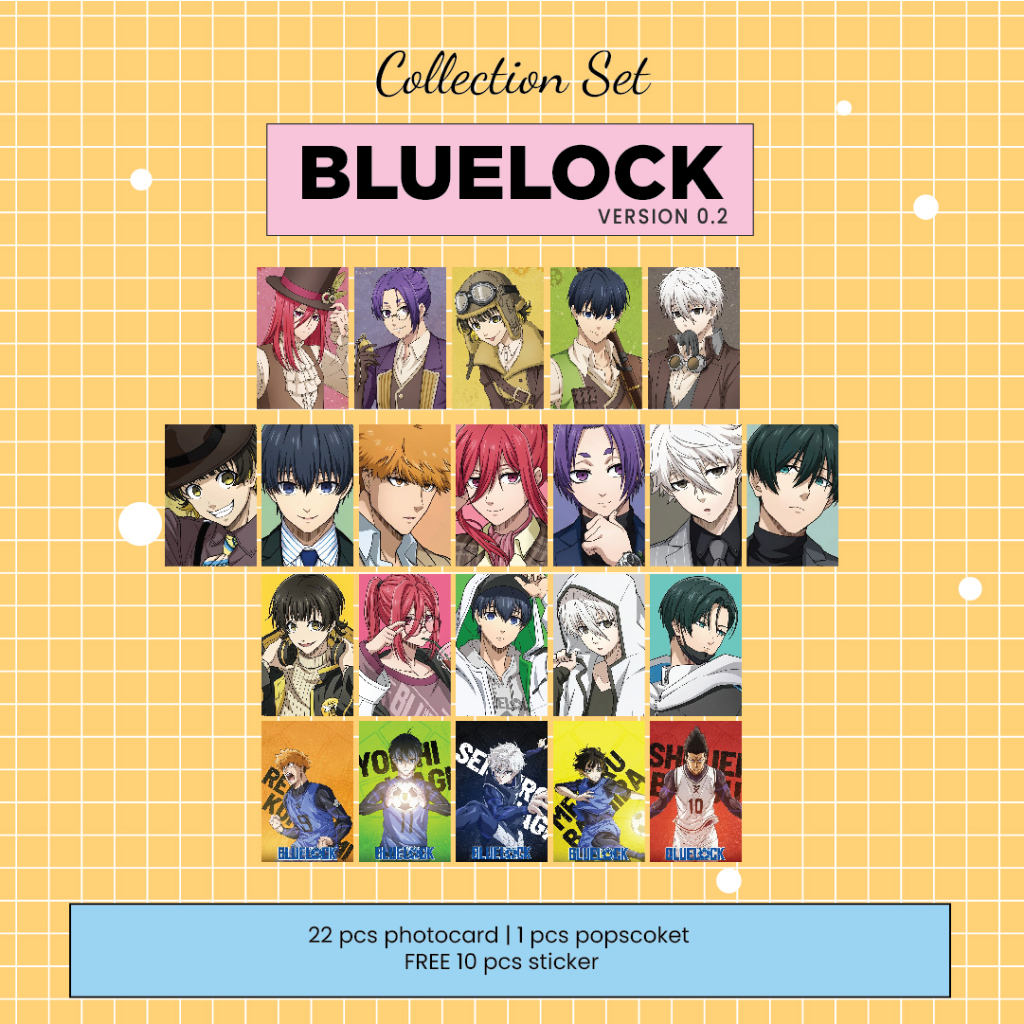Jual Blue Lock Ver.02 Photocard Sticker Set Bluelock | Shopee Indonesia