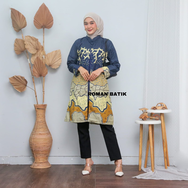 Jual Batik Couple (ROMAN-store) - Baju Batik Couple Batik Tunik Couple ...