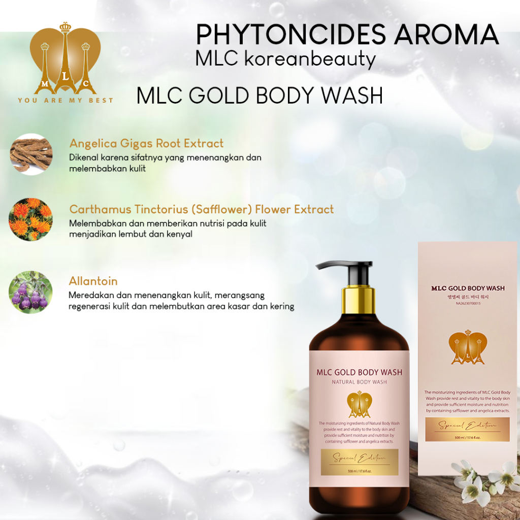 Jual MLC Gold Body Wash Natural Korean Beauty | Shopee Indonesia