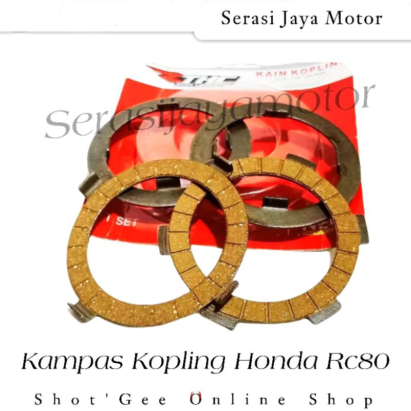 Jual KAIN PLAT KAMPAS KOPLING HONDA RC80 / RC100 (isi 4pc) | Shopee Indonesia