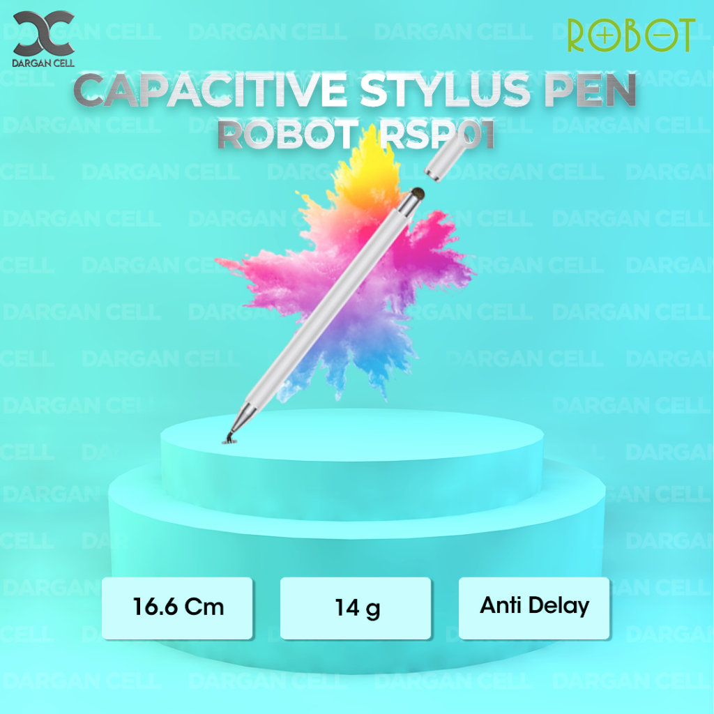 Jual ROBOT RSP01 UNIVERSAL 2 IN 1 CAPACITIVE STYLUS PEN FOR MOBILE AND ...