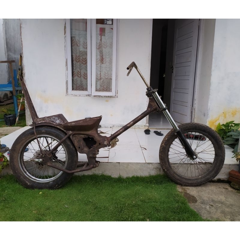 Jual Rangka Choppy Cub Frame Chopper Cub Street Cub Custom Cub | Shopee ...