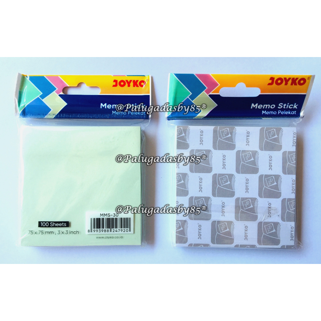 Jual (1 Biji) Sticky Notes JOYKO MMS-30 75 x 75 / Memo Stick Sticky ...