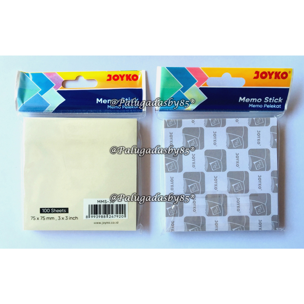 Jual (1 Biji) Sticky Notes JOYKO MMS-30 75 x 75 / Memo Stick Sticky ...