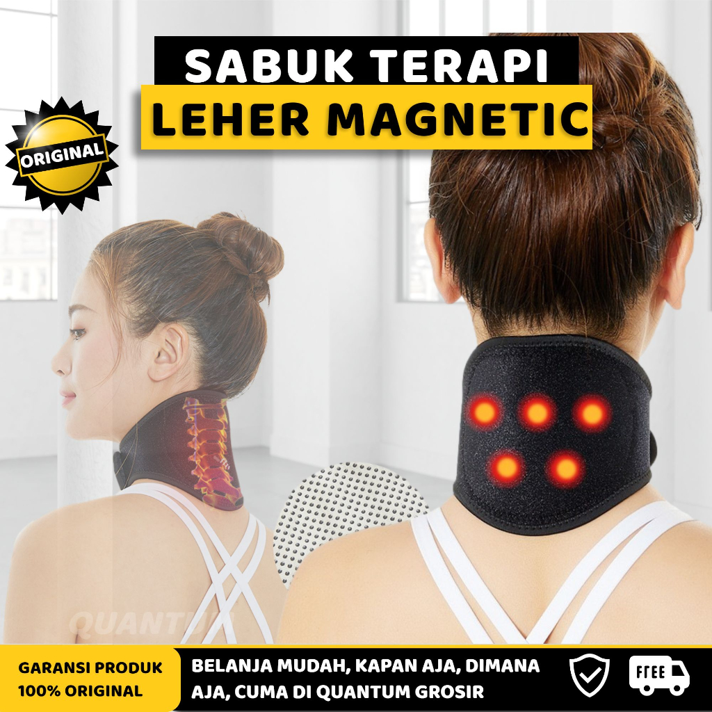 Jual Sabuk Terapi Pemanas Pijat Leher Saraf Kejepit Pegal Pegal ...