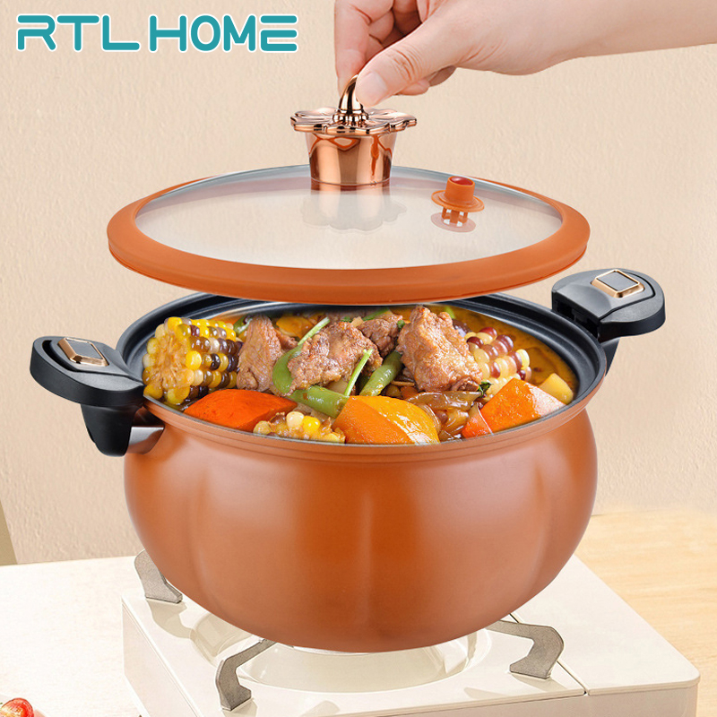 Jual RTL Panci Presto 8 Liter Bentuk Bulat Labu 28cm Berbahan Batu ...