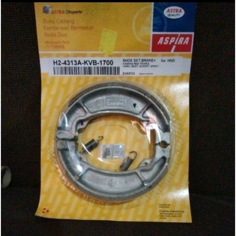 Jual KAMPAS REM ASPIRA TROMOL PIRODO BELAKANG (PILIH TIPE) KANVAS ALL ...