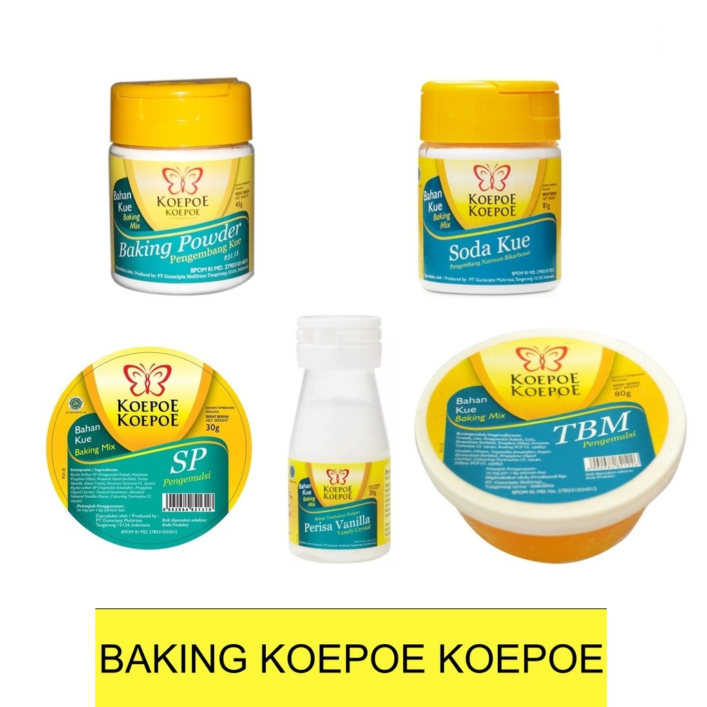 Jual KOEPOE KOEPOE KUPU KUPU BAKING POWDER 136GR BAKING POWDER 45GR ...