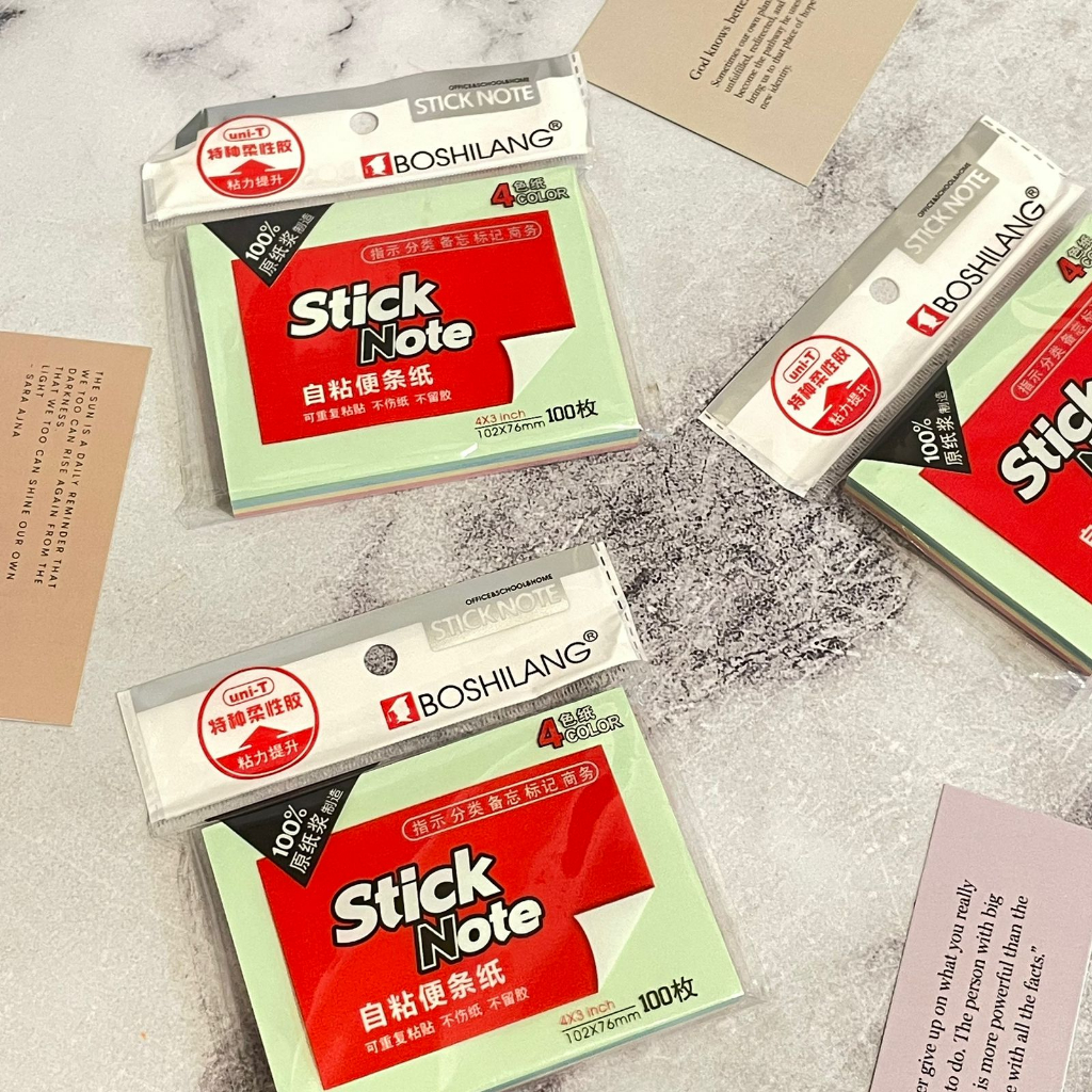 Jual Sticky Notes Kertas Warna-Warni UNIK Ukuran 10 x 7.5 cm isi 100 ...