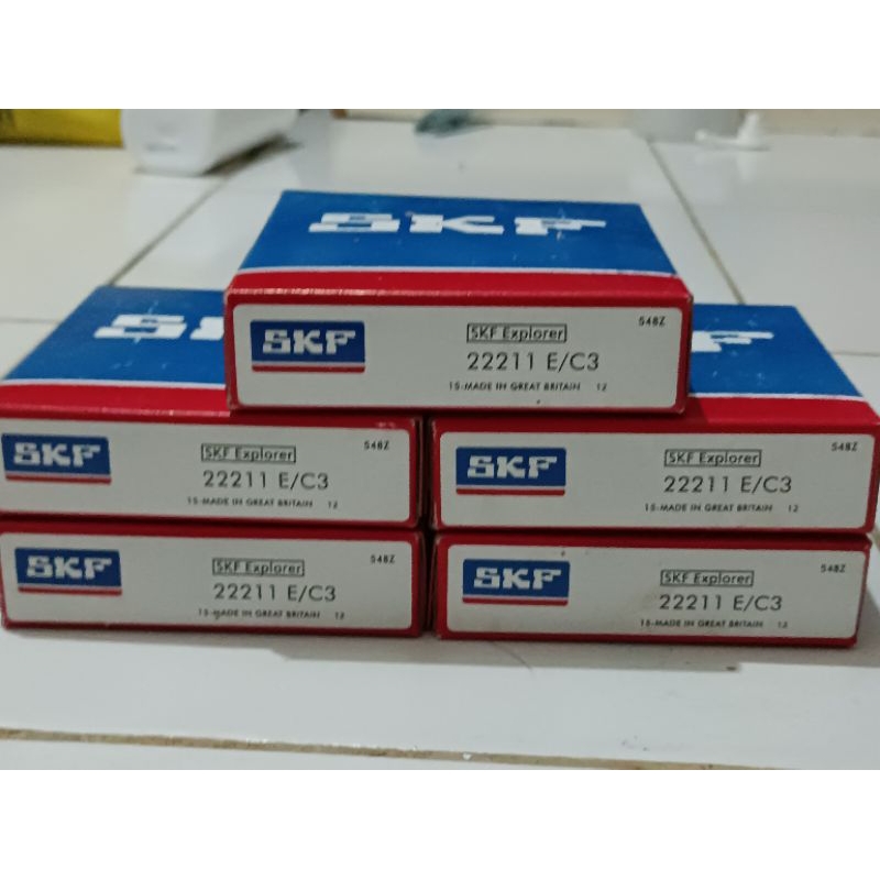 Jual Spherical Roller Bearing 22211E/C3 S K F | Shopee Indonesia