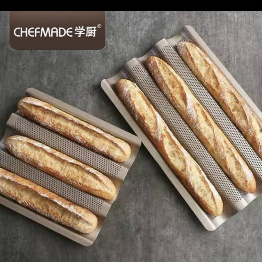 Jual Loyang Roti Baguette Pan Chefmade Baguette Tray wk9026 / wk9083 ...