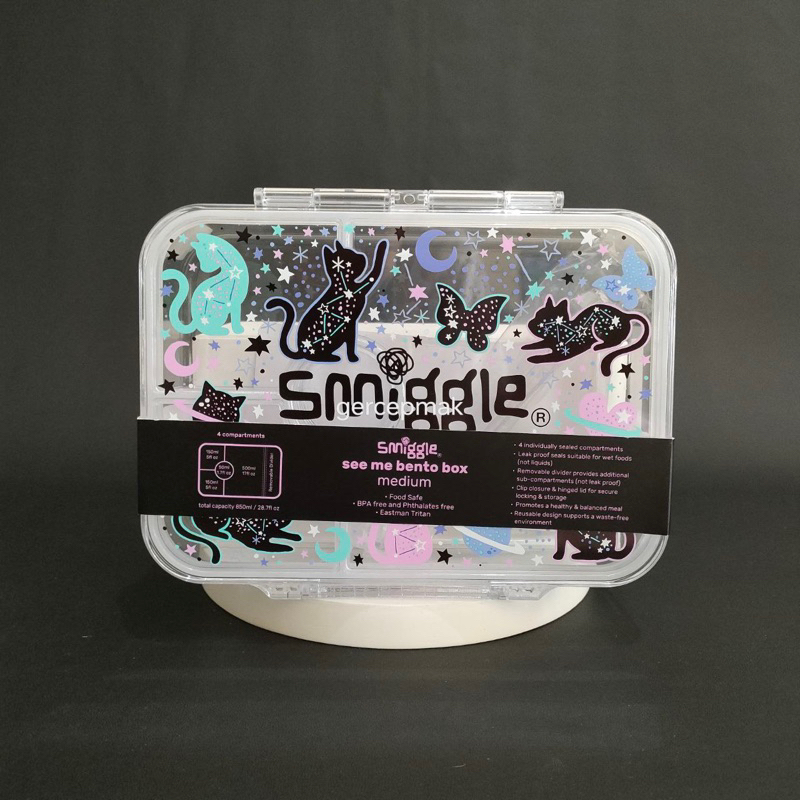 Jual SMIGGLE BENTO WILD SIDE BLACK PURPLE | Shopee Indonesia