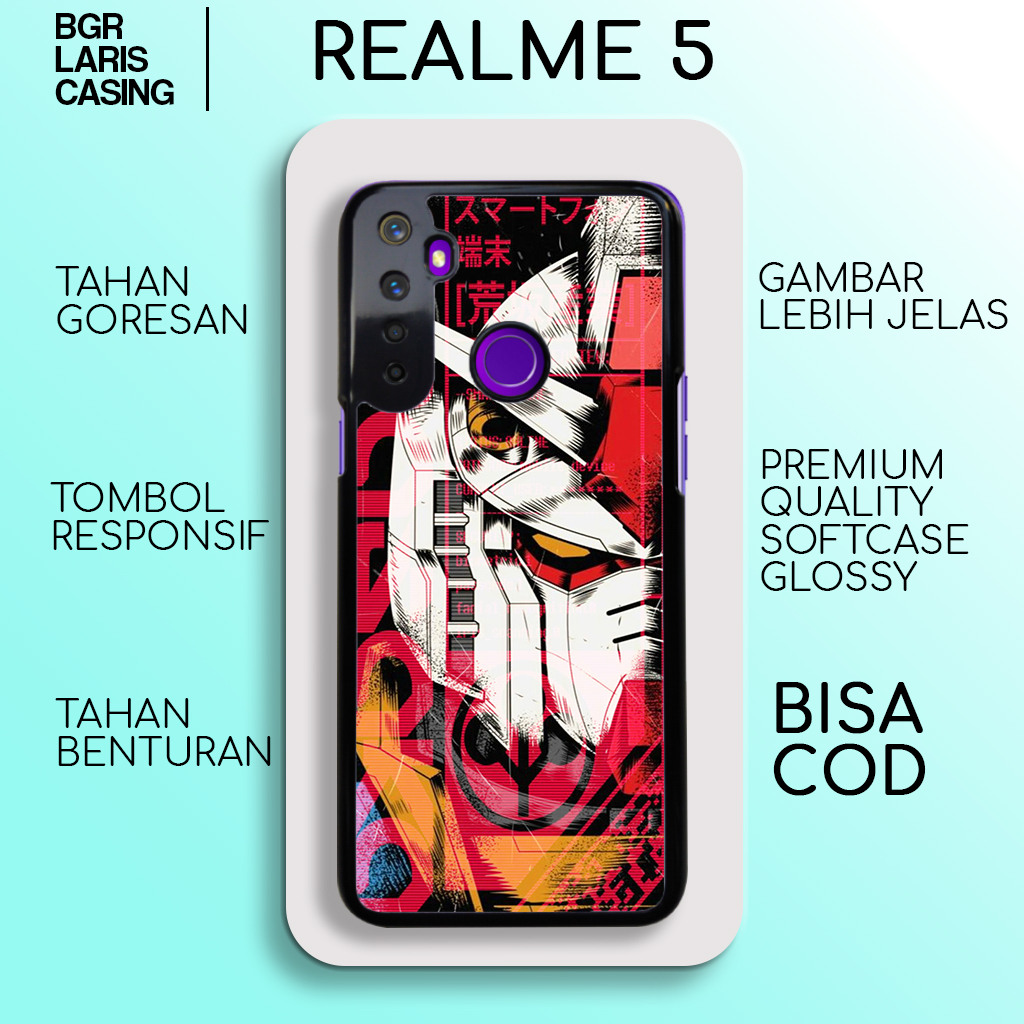 Jual Case Realme 5 Gundam Casing Realme 5 Hardcase Softcase Glossy ...