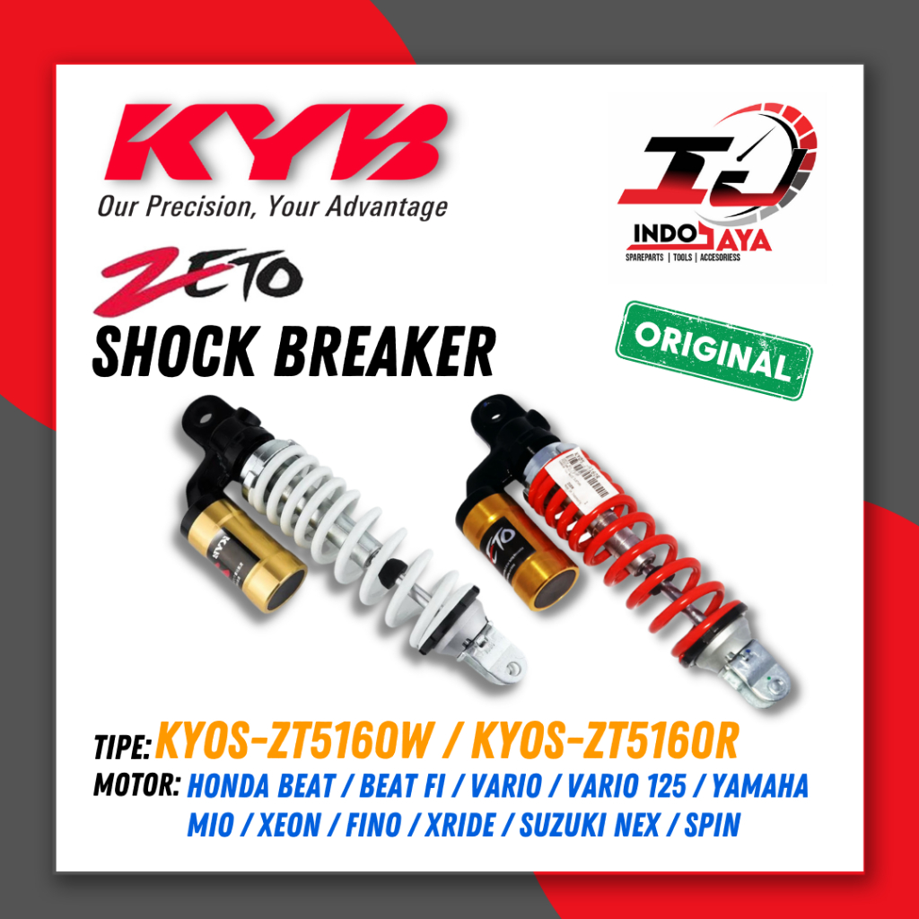 Jual SHOCKBREAKER + TABUNG KAYABA KYOS-ZT5160W UNTUK MOTOR ALL MATIC HONDA / SHOCK BREAKER ...