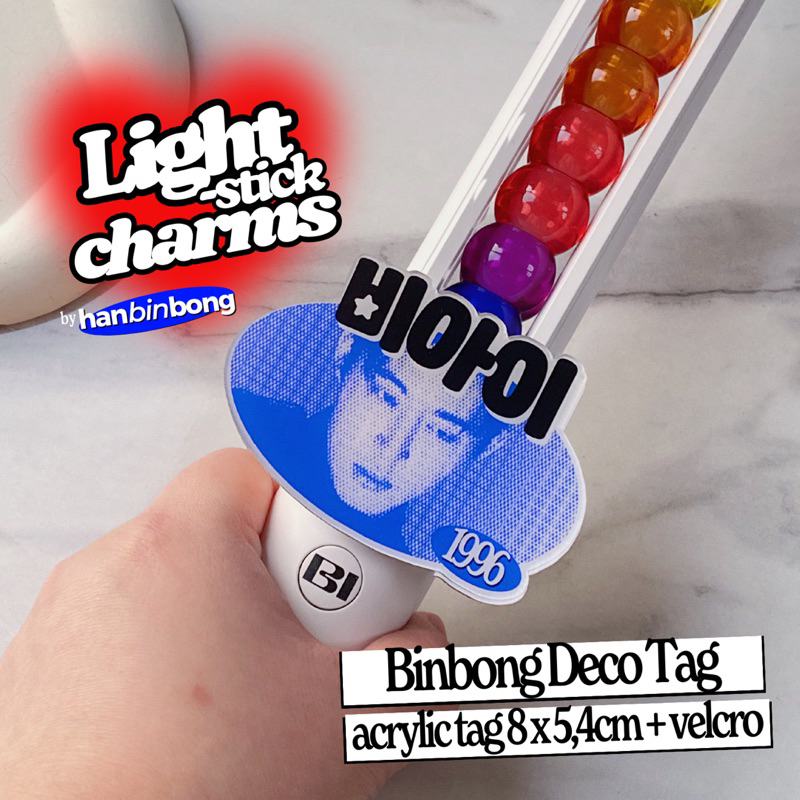 Jual BINBONG B.I Lightstick Deco Tag - Kim Hanbin LS Charms | Shopee ...