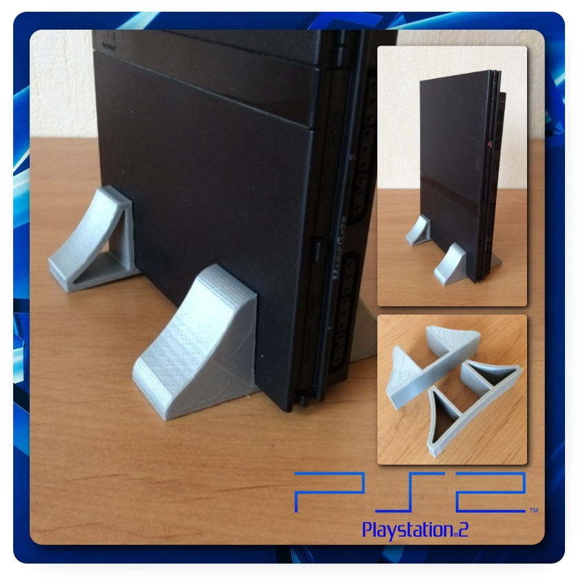 Jual Vertical STAND PS2 SLIM | Dudukan Meja Berdiri Play Station 2 PS2 ...