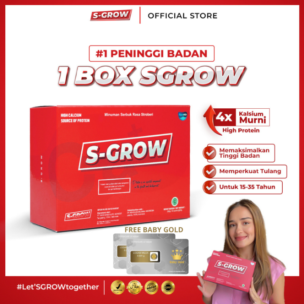 Jual S Grow Susu Kalsium Murni Peninggi Badan Terbaik Dewasa 100% ...