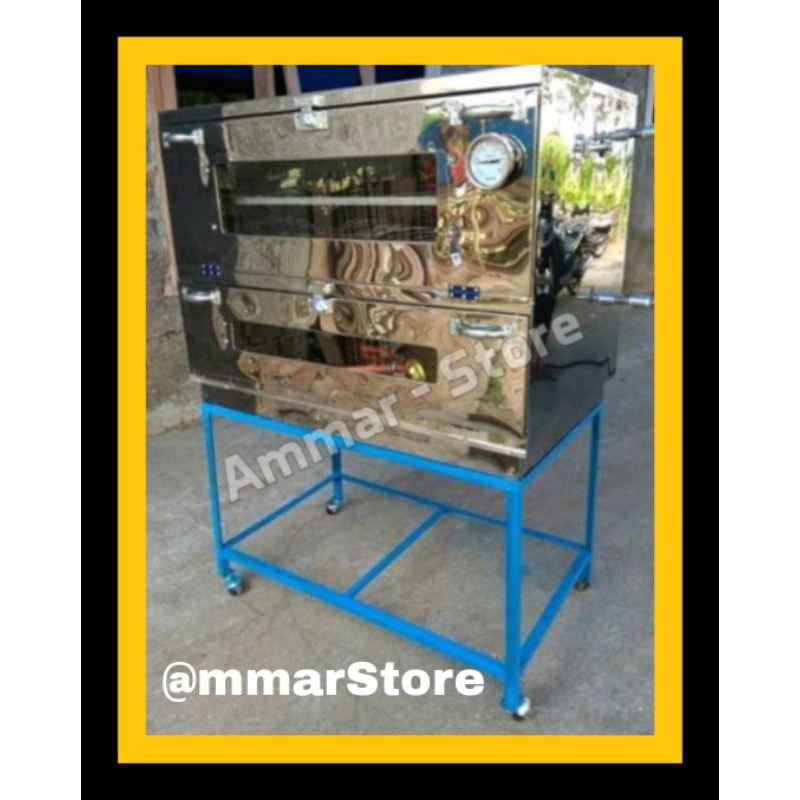 Jual Oven Gas Bahan Stainless Ukuran 75x55x70 CM, Oven Gas Api Atas ...