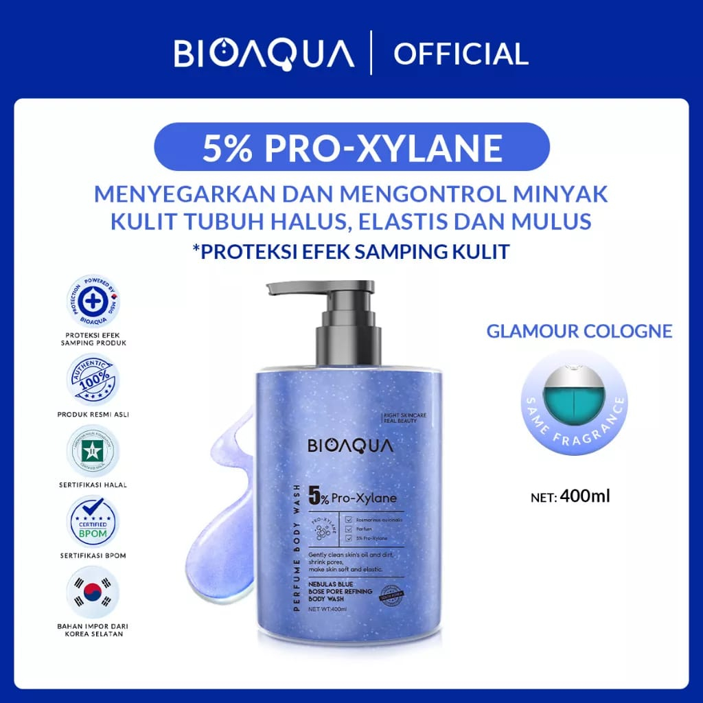 Jual BIOAQUA Body Wash 400ml - Smooth Skin | Pore Refining | Tender Skin | Brighten Skin | 24k ...