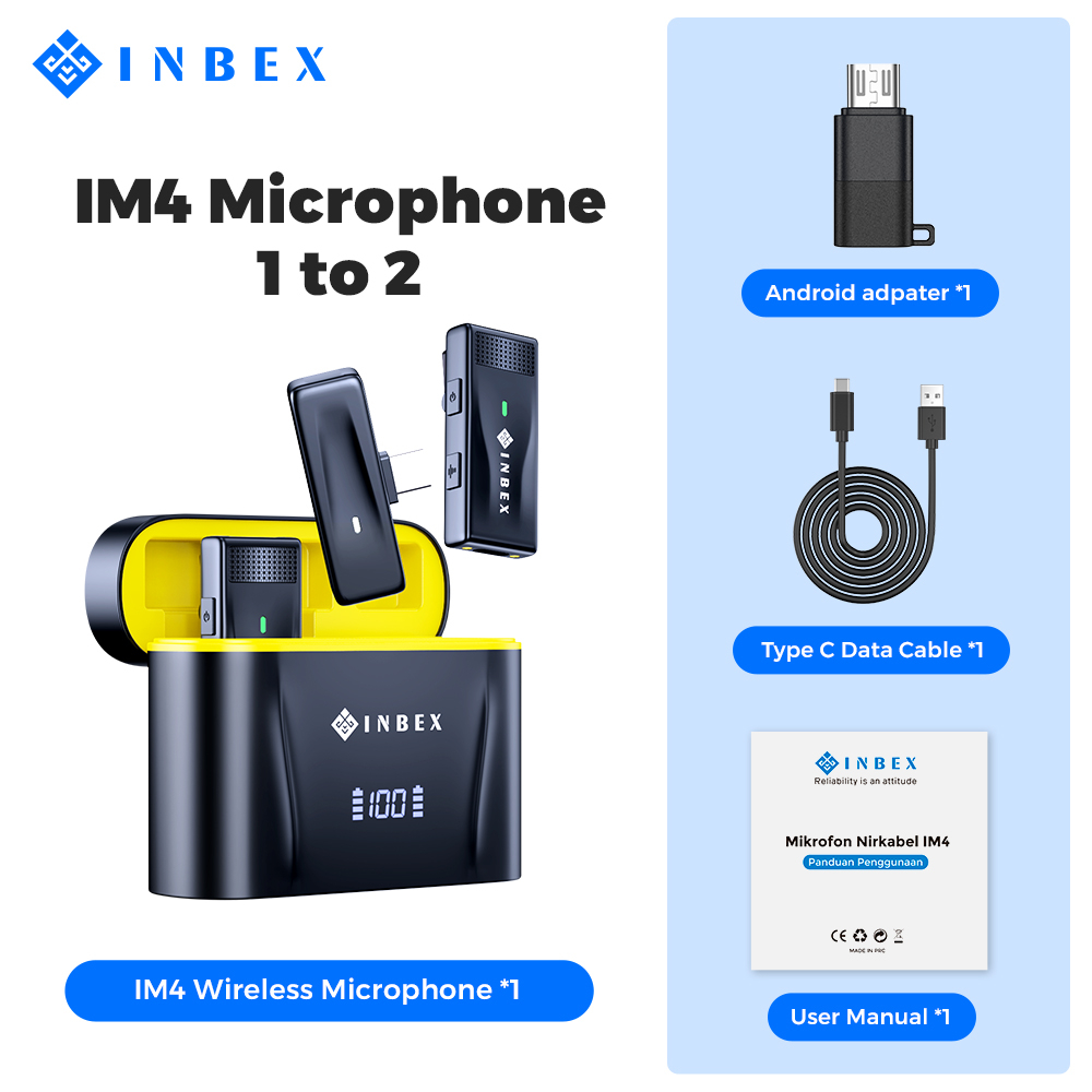 Jual INBEX IM4 Microphone Wireless Professional Mikrofon Nirkabel ...