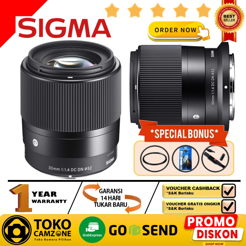 Jual Lensa Sigma 30mm f1.4 DC DN Contemporary Lens for Nikon Z Mount f ...