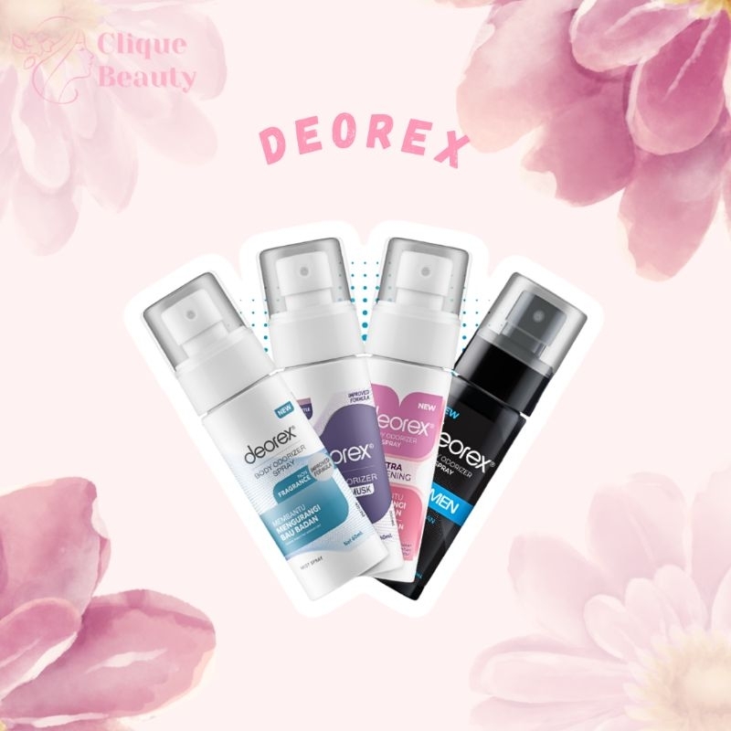 Jual DEOREX Body Odorizer Spray 60ml All Varian / Deorex Body Odorizer ...