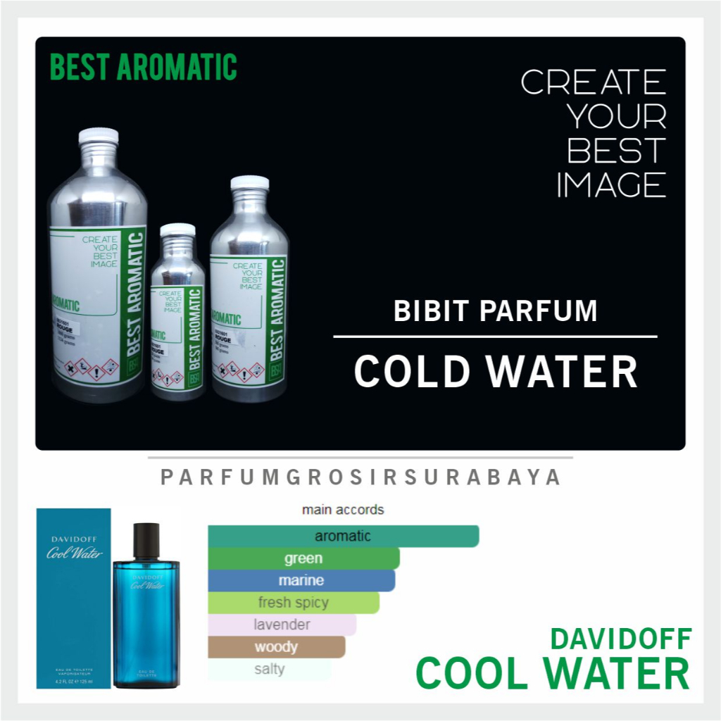 Jual Bibit Parfum - COLD WATER | David0ff Man | Best Aromatic | Segel ...