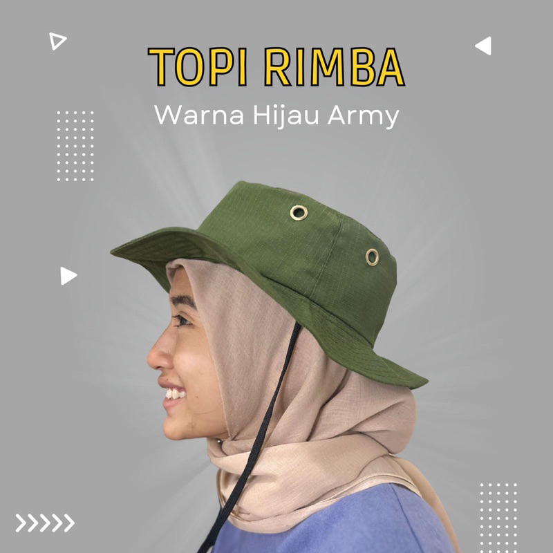 Jual topi rimba topi outdoor topi petualang | Shopee Indonesia