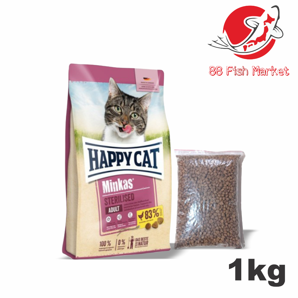 Jual Happy Cat Minkas Sterilised Repack 1kg | Shopee Indonesia