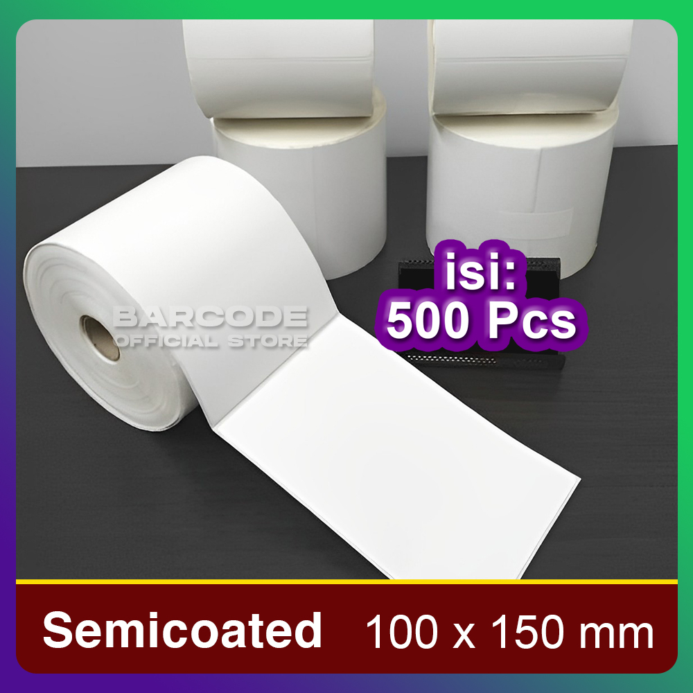 Jual Kertas Label Printer Barcode 100 x 150 / 100x150 mm Stiker ...