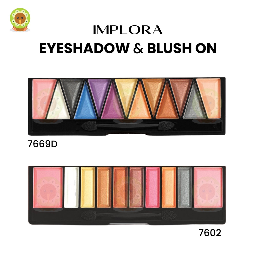 Jual IMPLORA EYE SHADOW & BLUSH ON - MAKE UP KIT PALETTE | Shopee Indonesia