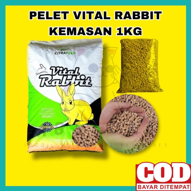 Jual Pelet Kelinci Vital Rabbit CitraFeed 1kg Makanan Kelinci Vital ...