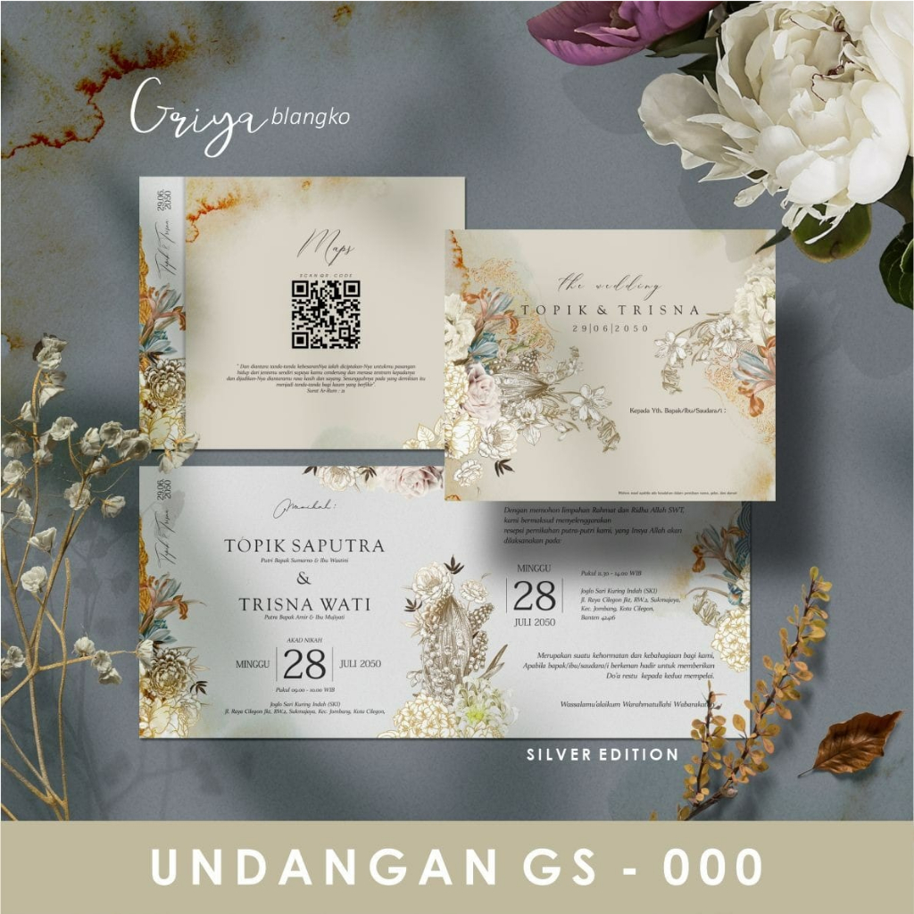Jual UNDANGAN MURAH MEWAH SIMPLE ELEGAN - UNDANGAN PERNIKAHAN AESTETIC ...