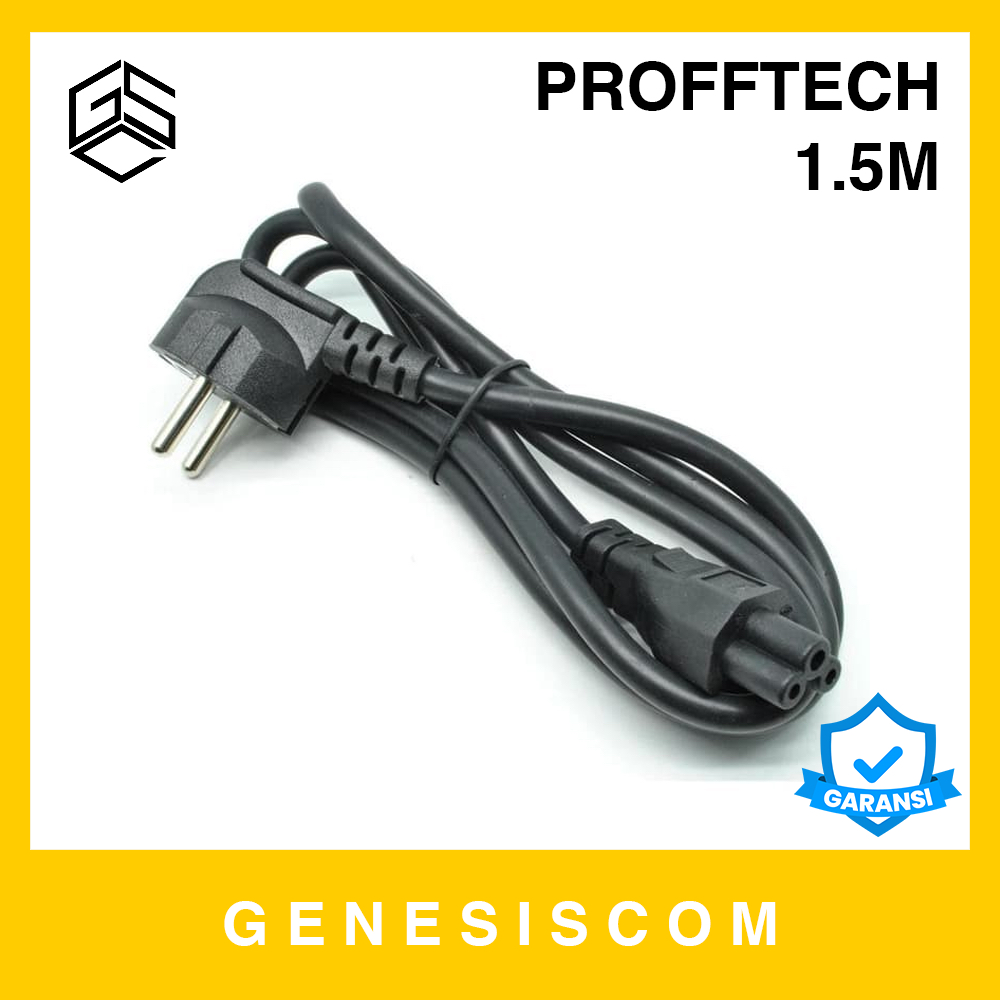 Jual Kabel Power Adaptor Laptop PROFFTECH 1.5M Notebook Charger AC Cord ...