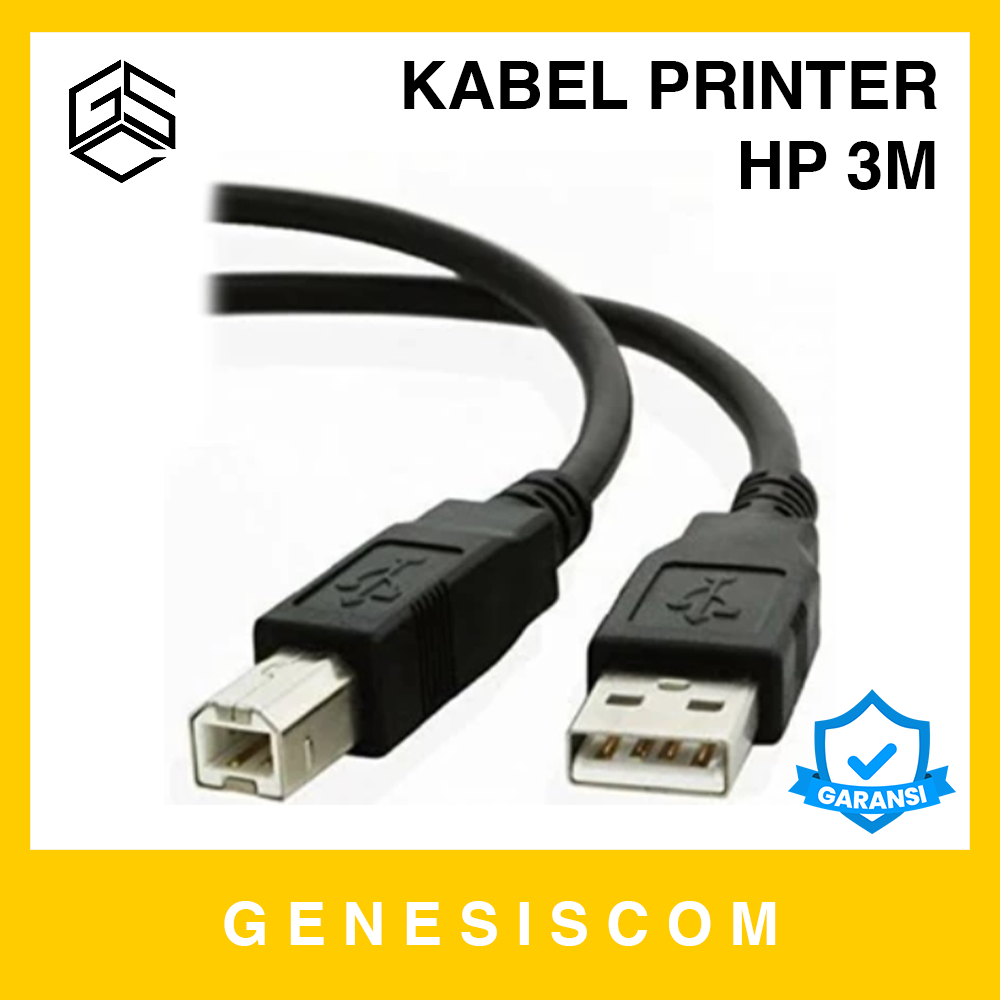 Jual Kabel Printer HP 3M Meter - USB 2.0 to A/B Cable Data Scanner ...