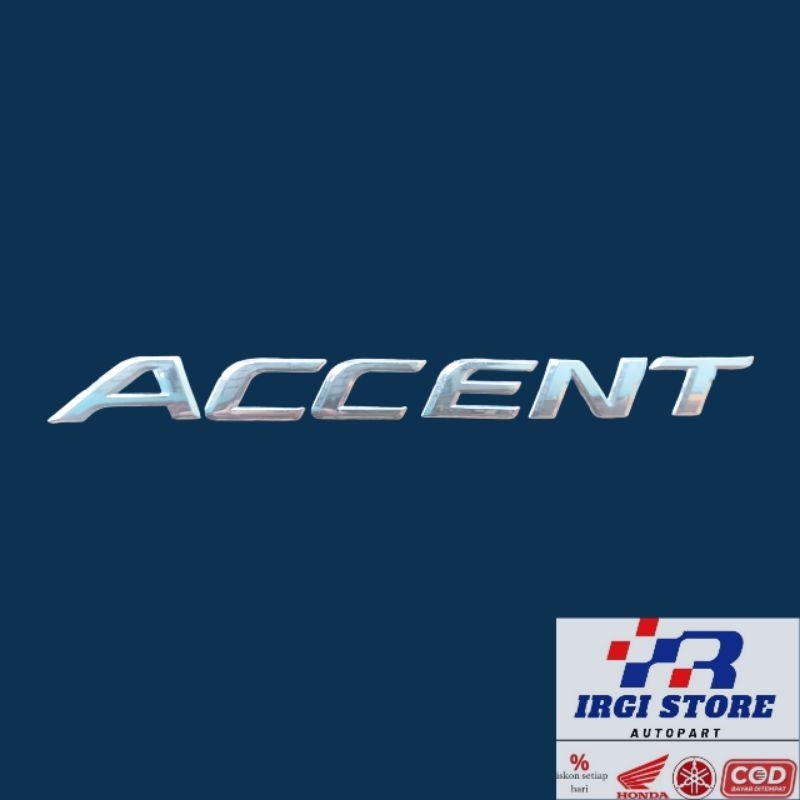 Jual Emblem ACCENT Logo Hyundai 100% Original Logo Accent | Shopee ...