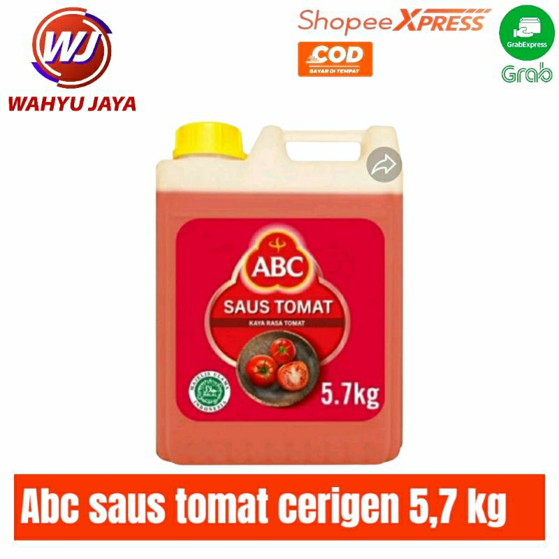 Jual Abc saus tomat cerigen 5,7 kg | Shopee Indonesia