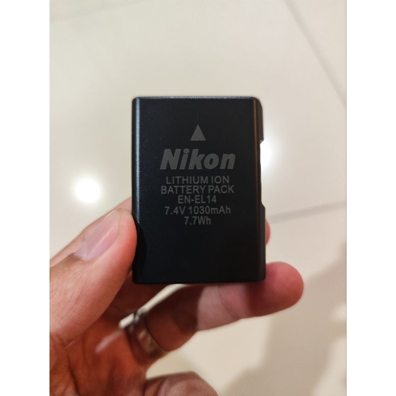 Jual Baterai Nikon EN-EL14 EN-EL14a Battery Nikon D3100 D3200 D3300 D3400 D5100 D5200 D5300 ...