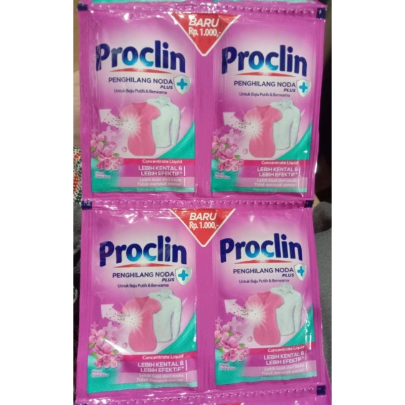 Jual PROCLIN WARNA 1 RENCENG 24 SACHET | Shopee Indonesia