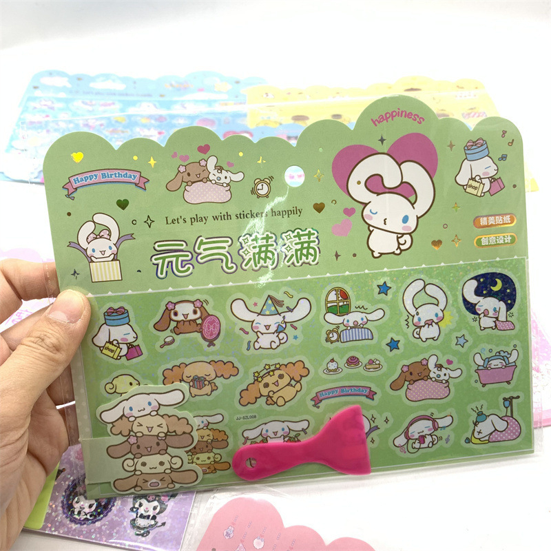 Jual Sticker Hologram Sanrio cutting sticker scrapbook deco handbook ...