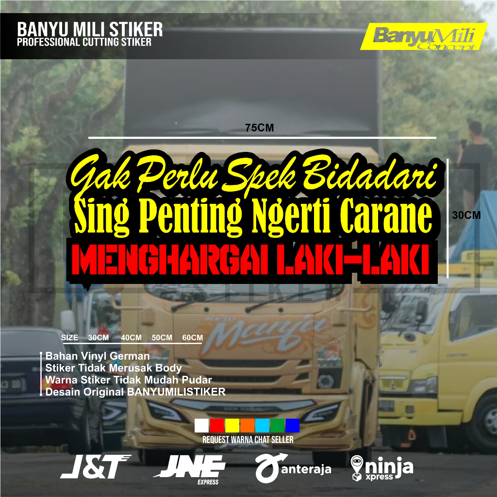 Jual Stiker truk stiker kata kata stiker cutting variasi pintu bak truk ... Jual Stiker truk stiker kata kata stiker cutting variasi pintu bak truk ...