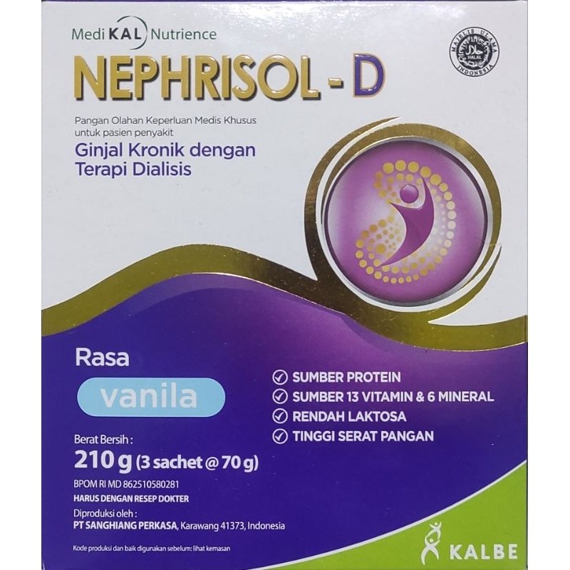 Jual SUSU NEPHRISOL - D untuk ginjal kronik dengan terapi dialisis rasa ...