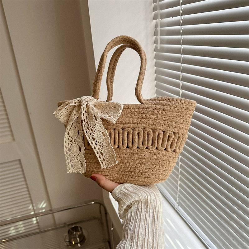 Jual Tas Wanita Woven Small Satchel Bag Women Straw Bag Seaside ...