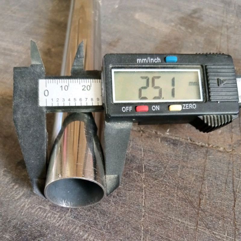 Jual Pipa Bulat Stainless OD 25 mm Tebal 1,5 mm Panjang 25 cm | Shopee ...