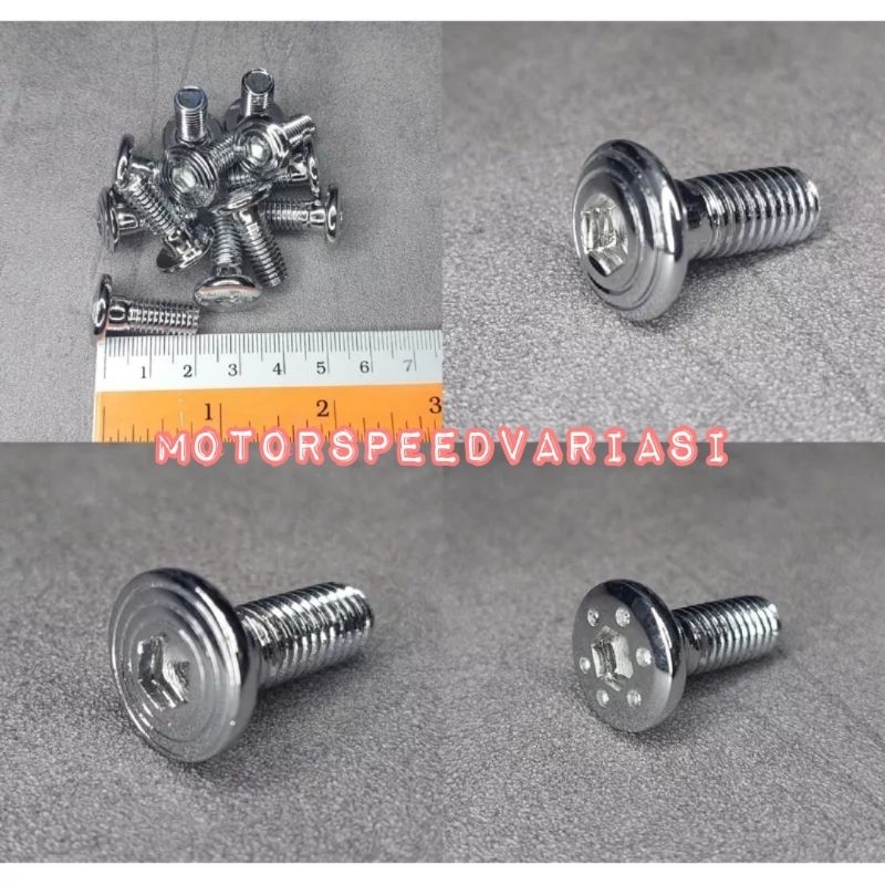 Jual Baut Piringan Full Chrome Anti Karat harga satuan | Shopee Indonesia