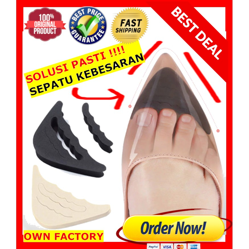 Jual Busa Spons Alas Sepatu Kebesaran Bantalan Sepatu Pengganjal ...