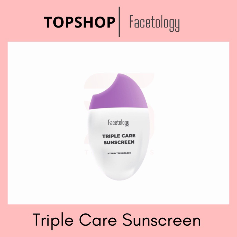 Jual FACETOLOGY TRIPLE CARE SUNSCREEN SPF40 PA+++ 40ML (Normal ...